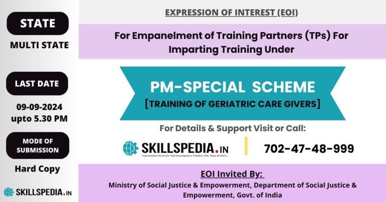 EOI for Empanelment of Training Partners (TPs) for Imparting Training ...