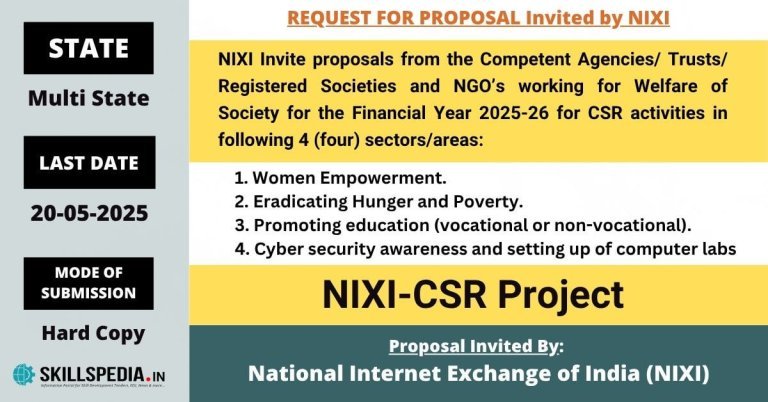 National Internet Exchange of India (NIXI) Invites Proposal for CSR ...